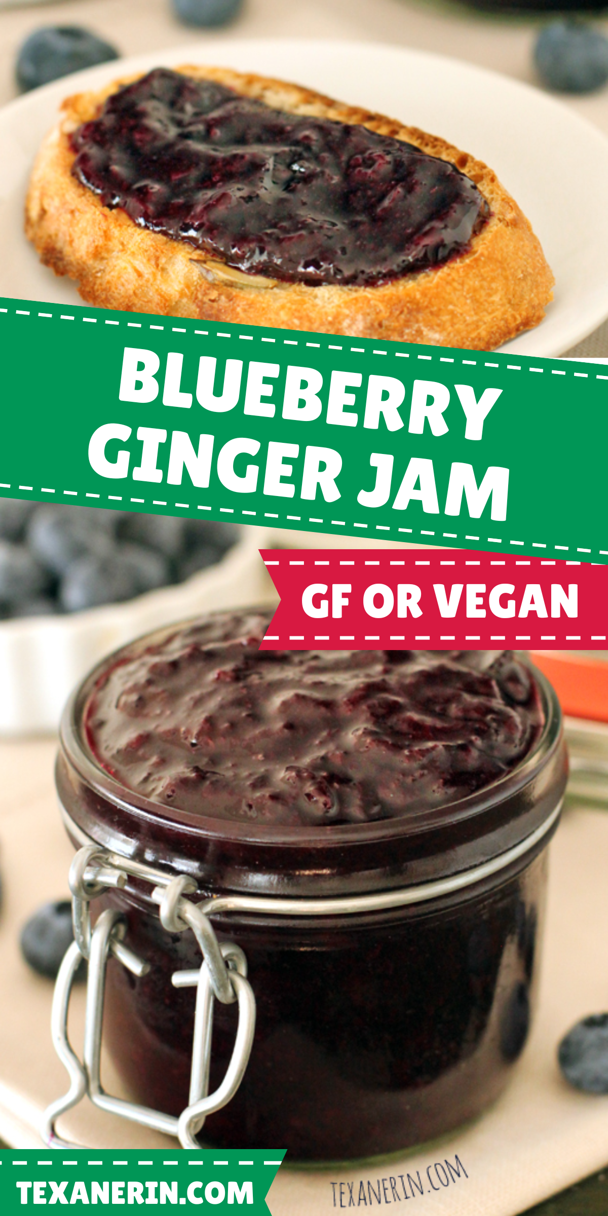 Blueberry Ginger Jam - Texanerin Baking