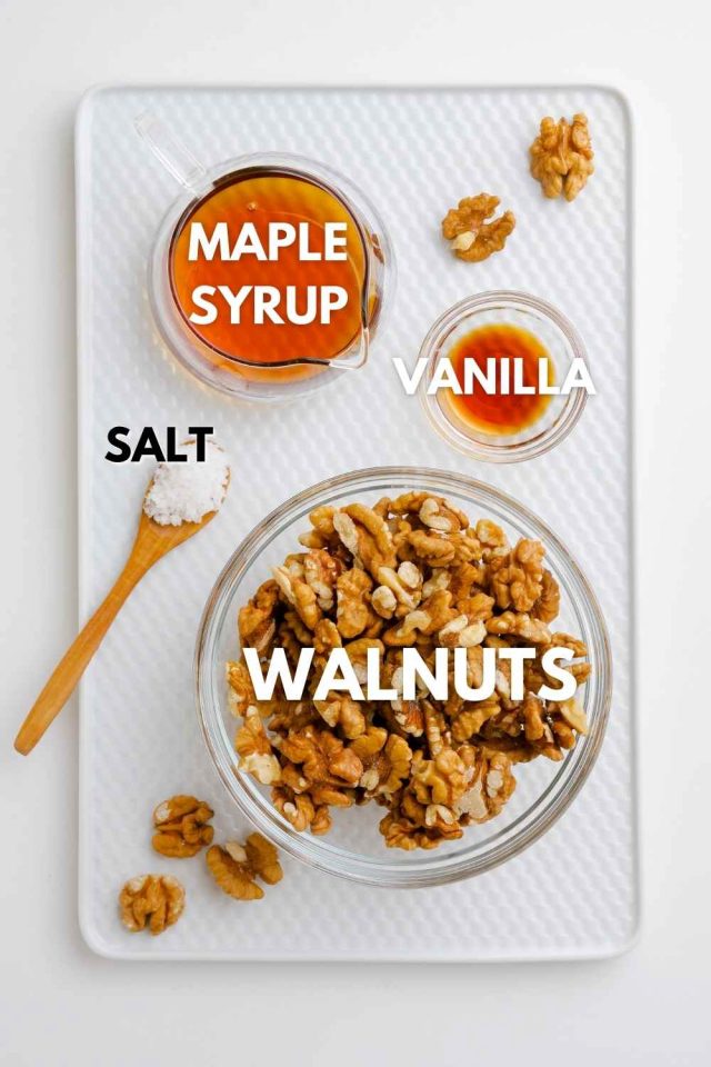 Maple Walnuts (super quick, easy, 3 ingredients!) - Texanerin Baking