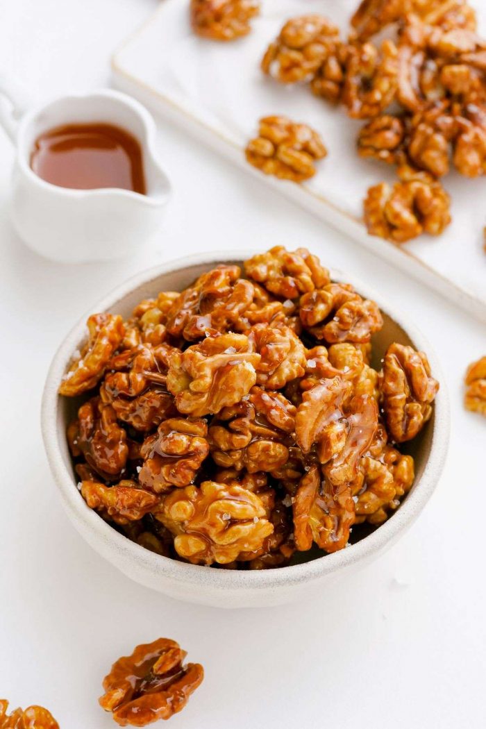 Maple Walnuts (super quick, easy, 3 ingredients!) - Texanerin Baking