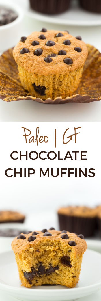 paleo chocolate chip muffins collage - Texanerin Baking