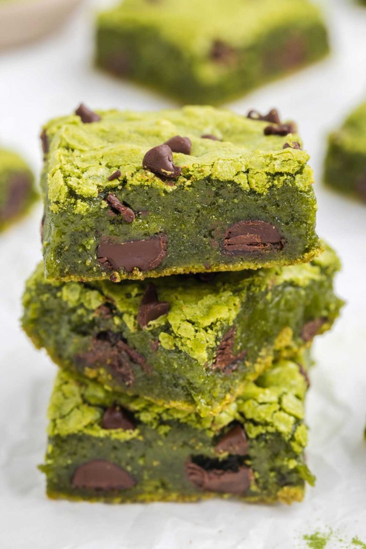 Matcha Brownies - Texanerin Baking