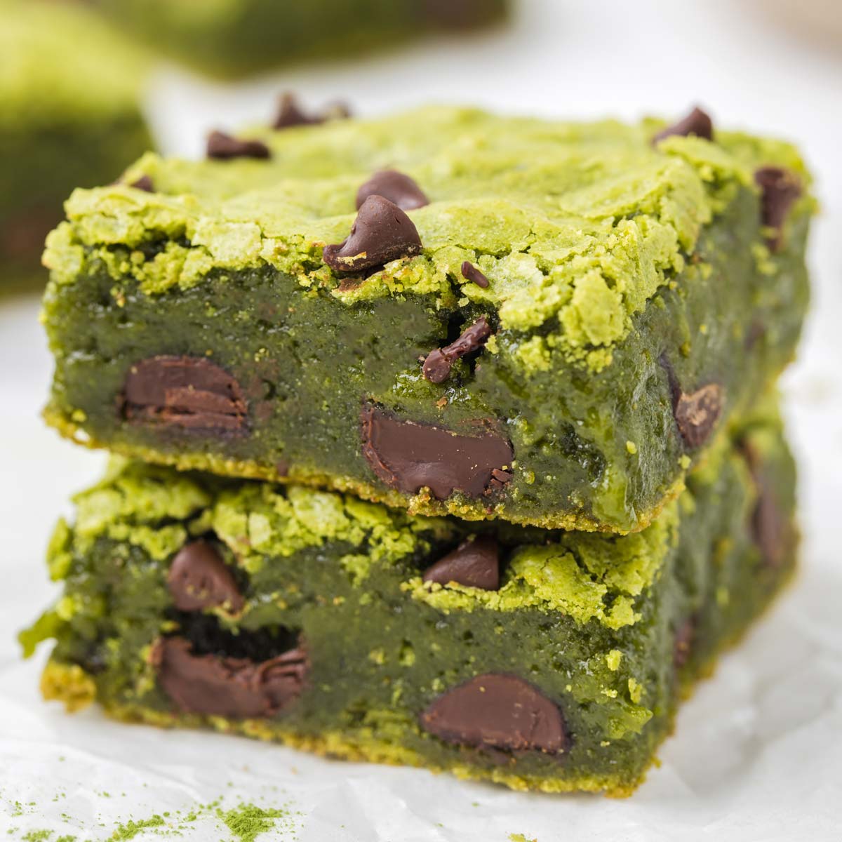 Matcha Brownies - Texanerin Baking