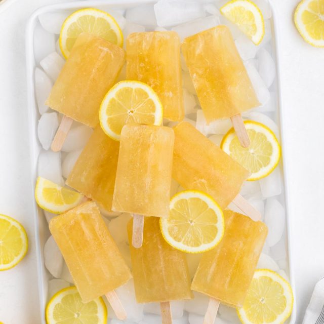 Lemon Popsicles (naturally vegan, paleo!) - Texanerin Baking
