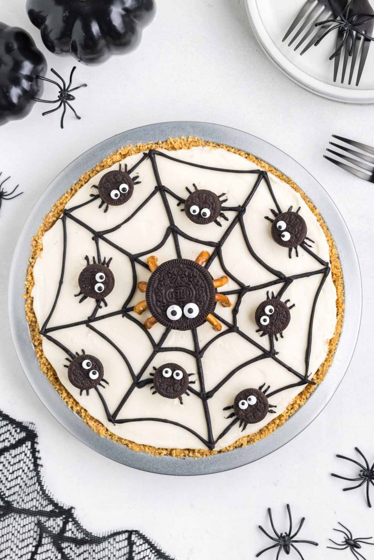 Spider Pie for Halloween - Texanerin Baking