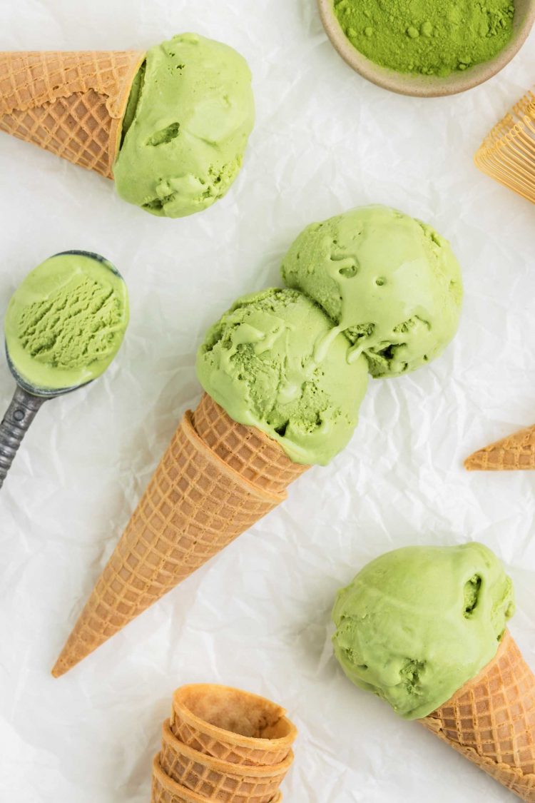 Green Ice Cream Recipe - Texanerin Baking