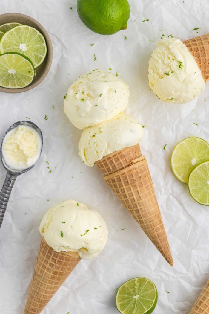 Lime Ice Cream - Texanerin Baking