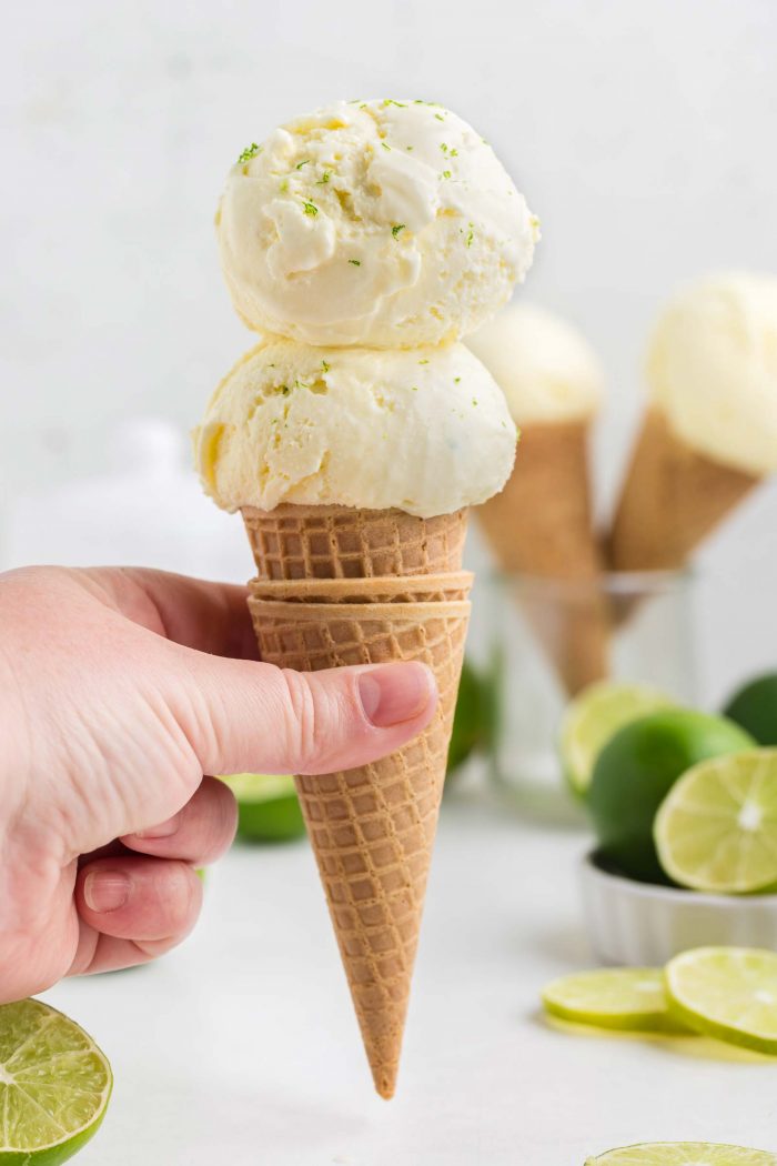 Lime Ice Cream - Texanerin Baking